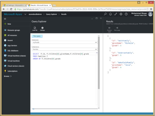 👉 DocumentDB SQL - ordenar por artículo - Tutoriales y Cursos Gratuitos